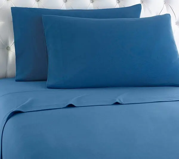 SHAVEL Twin Xl Micro Flannel Solid Color Deep-p Ocket Sheet Set