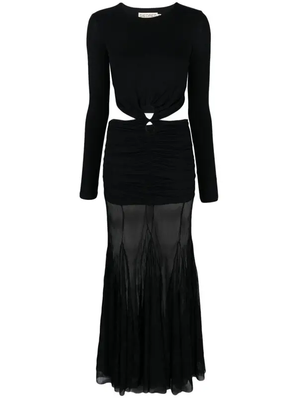 anya maxi dress black Anya Gown in Noir main image 1