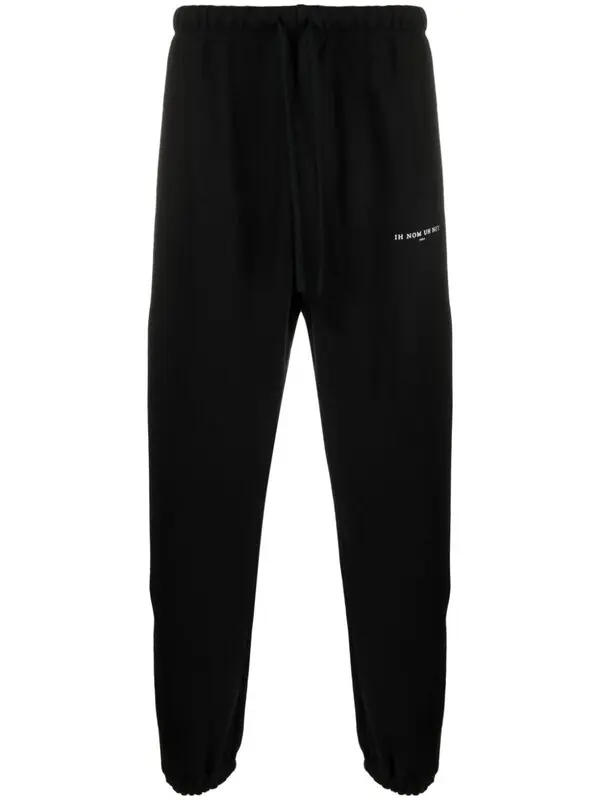 IH NOM UH NIT Logo-print Cotton Sweatpants - Black
