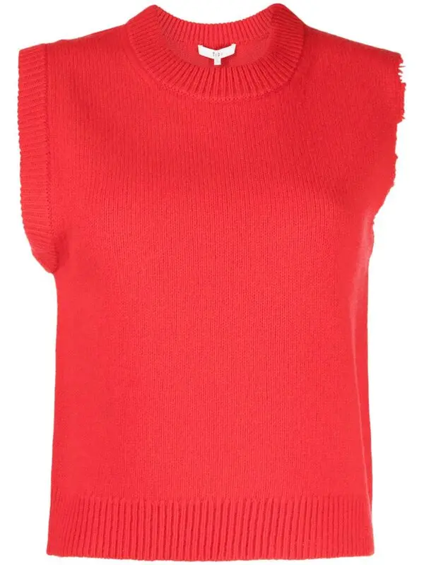 Tibi Distressed Lambswool Vest