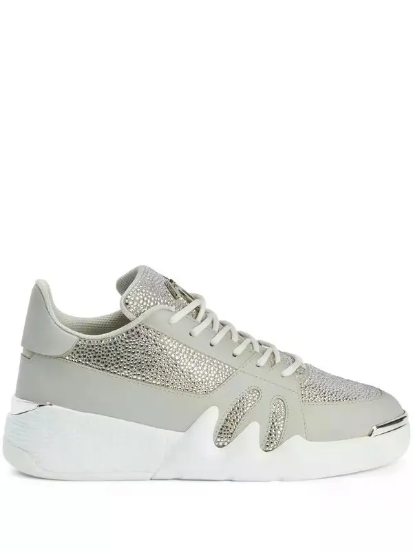 GIUSEPPE ZANOTTI Talon Crystal-embellished Low-top Sneakers