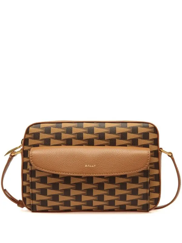 Bally Daniel Pennant-print Crossbody Bag - Brown