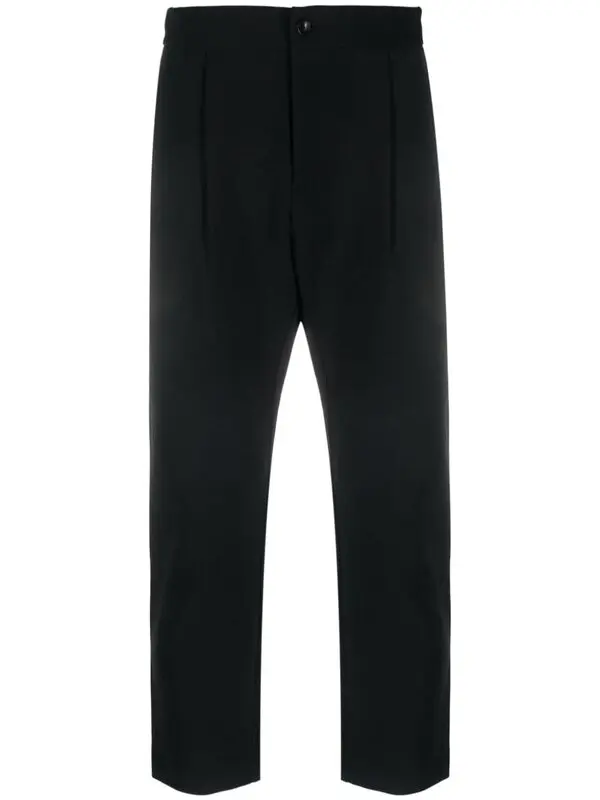 Attachment Pleat-detail Straight-leg Trousers