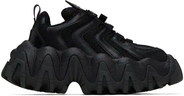 Eytys Black Halo Sneakers In Leather Black - 56% Off | Editorialist