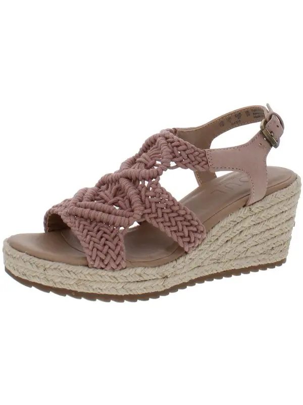 Buy Naturalizer Oasis Macrame Espadrille Wedge Sandals - Multi At 9% ...