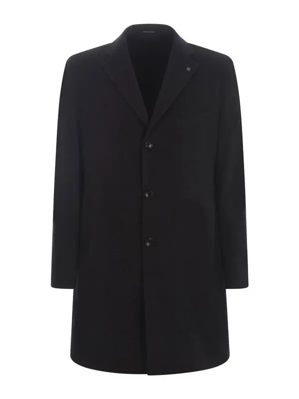Tagliatore Virgin Wool And Cashmere Blend Coat