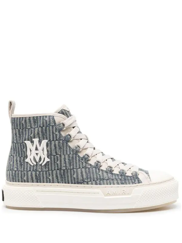Buy Amiri Logoed Sneakers - Blue At 33% Off | Editorialist