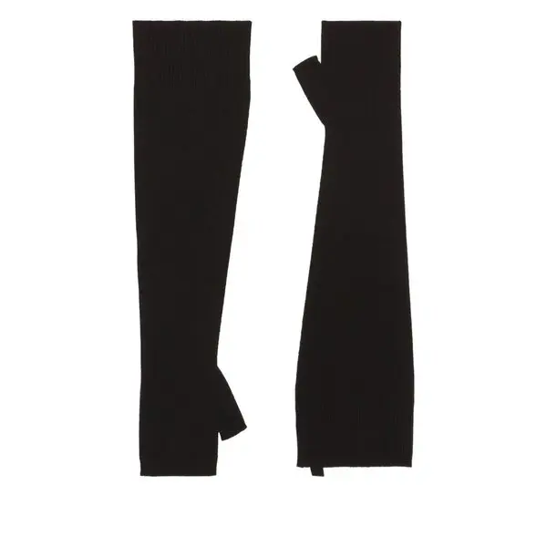 Dolce & Gabbana Long Fingerless Gloves - Black
