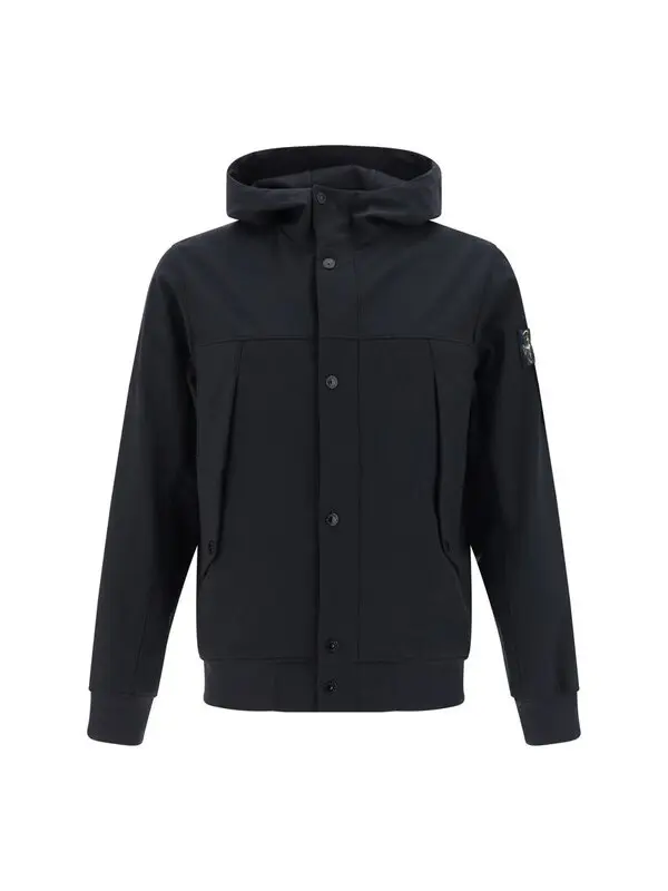 Buy Stone Island Light Soft Shell-r' Jacket - Nero At 33% Off