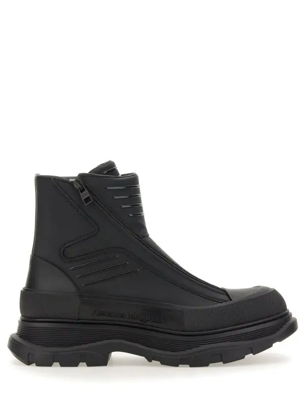 Alexander McQueen Tread Slick Motorcycle Boots