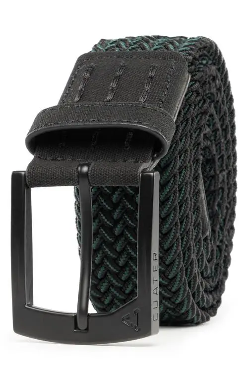 Travis Mathew Braided Stretch Belt - Black/laurel