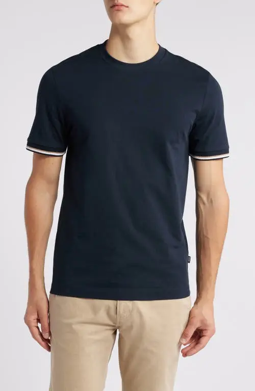 Hugo Boss Thompson Cotton T-shirt - Dark Blue