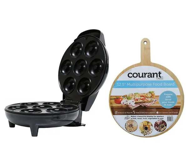 COURANT Mini Donut Maker With Food Board Included