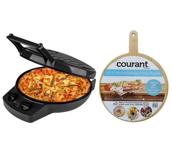 COURANT 12-inch Pizza Maker W/ Dial, With Food Oard Included