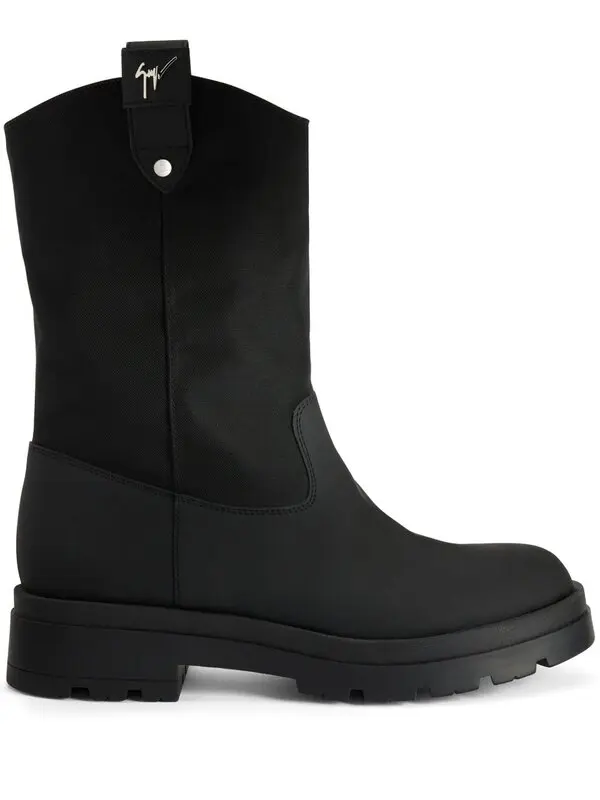 GIUSEPPE ZANOTTI Aldrien Logo-plaque Boots
