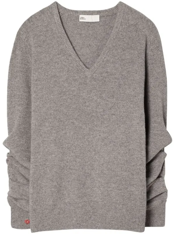 Tory Burch V-neck Sweater - Grey