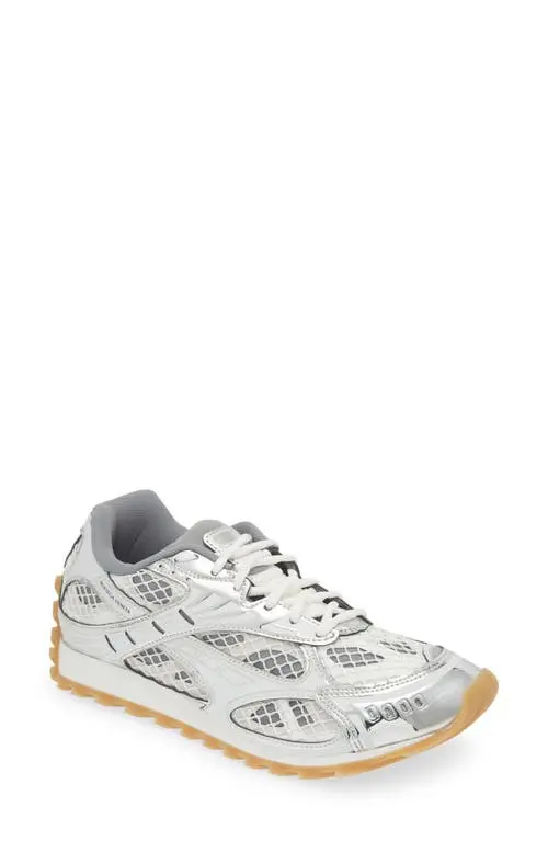 Bottega Veneta Orbit Low Top Sneaker - Silverhite-opw Rub