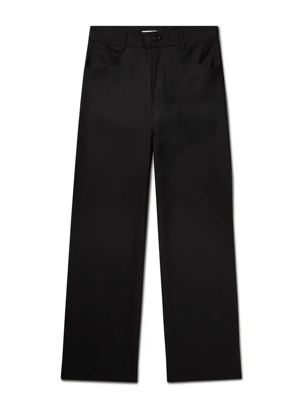 Séfr Jiro Wide-leg Wool-blend Twill Trousers