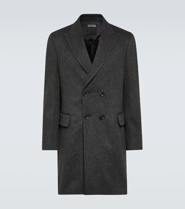 Zegna Wool-blend Double-breasted Coat