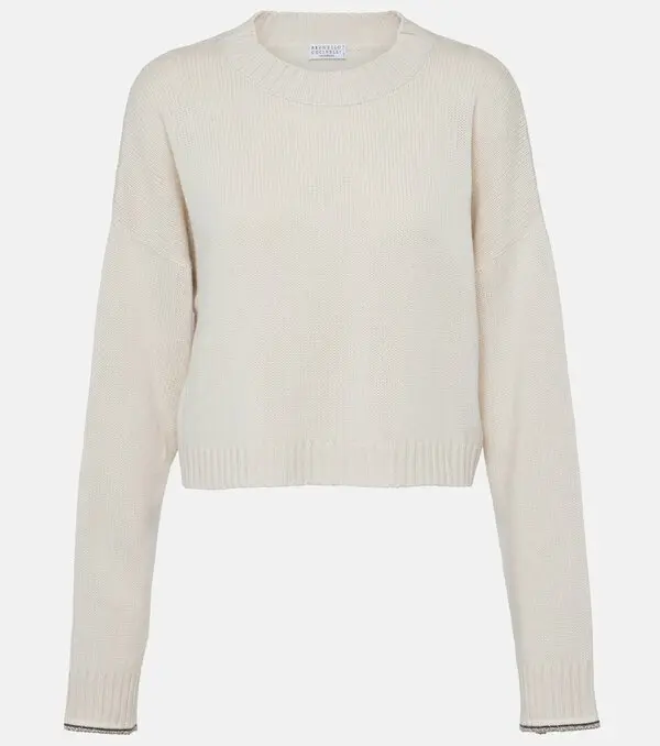 Brunello Cucinelli Wool, Cashmere, And Silk Sweater