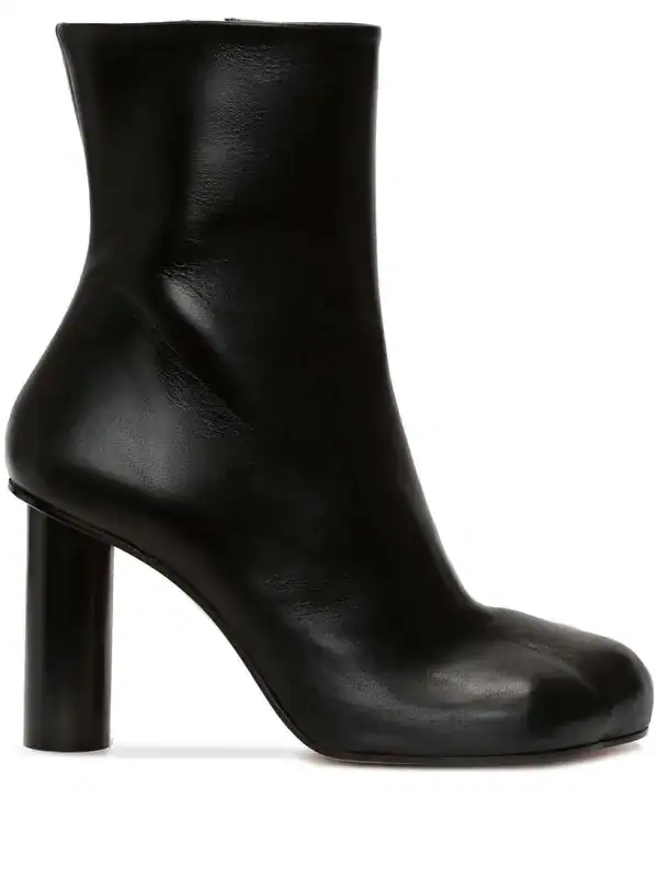 paw leather ankle boots
