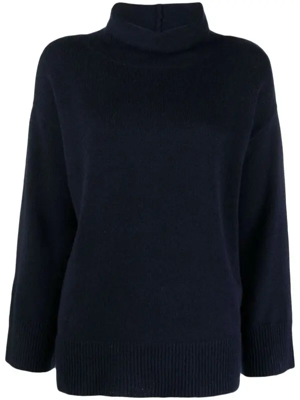 Aspesi Roll-neck Cashmere Jumper - Blue