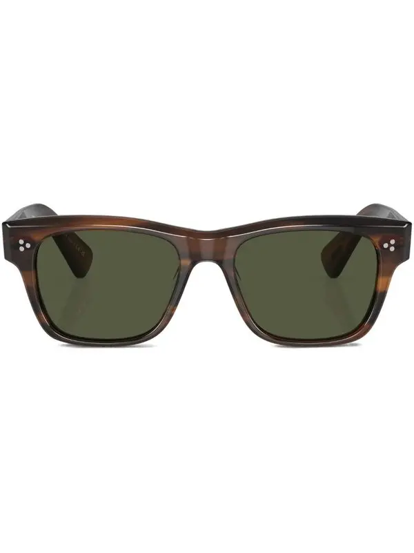 Oliver Spencer Birell Square-frame Sunglasses - Brown