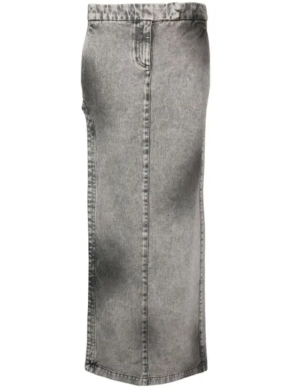 ALESSANDRO VIGILANTE Stonewashed Denim Skirt