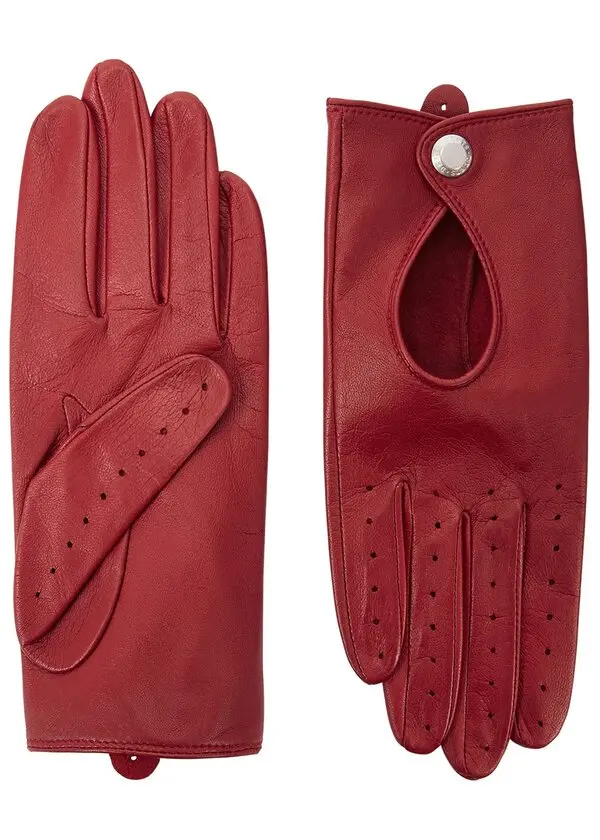 DENTS Thruxton Leather Gloves - Red