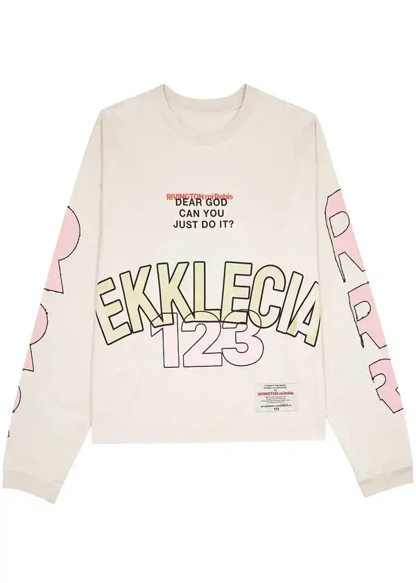 Rivington Roi Rebis Rrr 123 Ekklecia Printed Cotton Top In White 