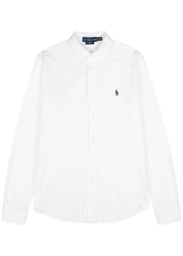 Ralph Lauren Piqué Cotton Shirt - White