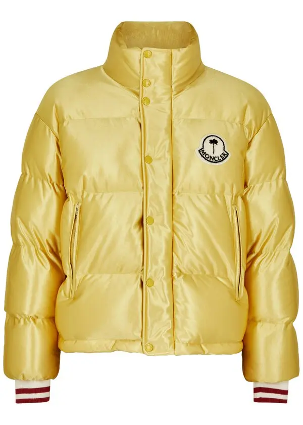 Moncler 8 Palm Angels Keon Quilted Jacket - Yellow