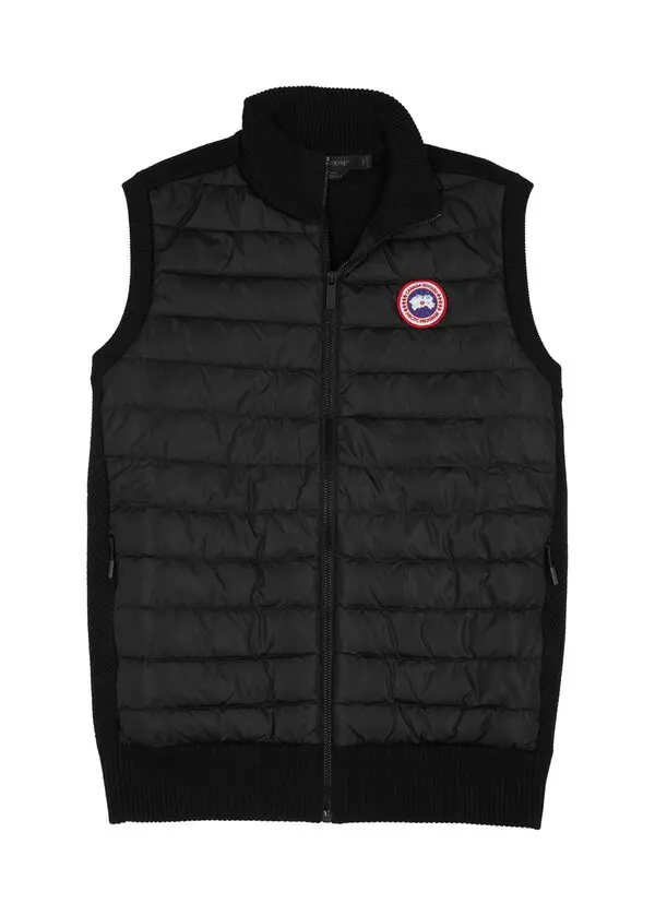 Canada Goose Hybridge Knit Quilted Gilet - Black