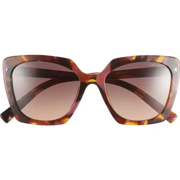 Prada 52mm Square Sunglasses - Grey Tort