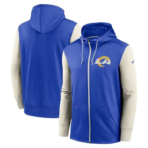 Nike Los Angeles Rams Performance Full-Zip Hoodie - Royal | Editorialist