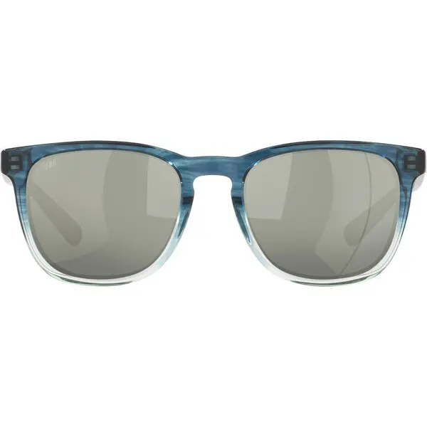 COSTA DEL MAR Sullivan 53mm Mirrored Polarized Square Sunglasses - Teal