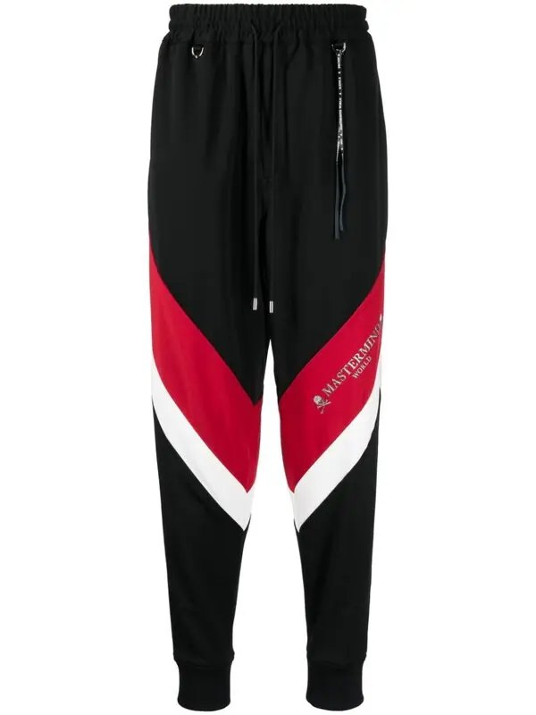 MASTERMIND WORLD Logo-print Stripe-detailing Track Pants