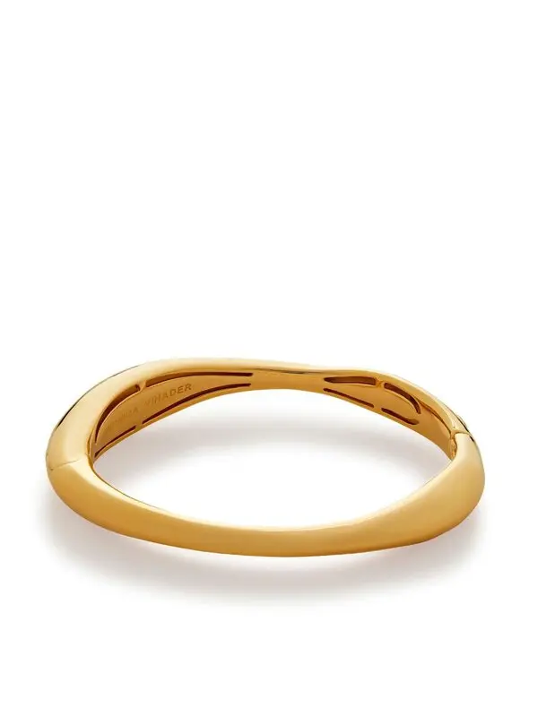 Monica Vinader Nura Reef Wide Bangle Bracelet - Gold