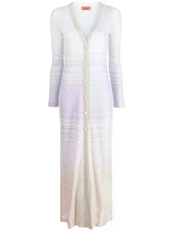 Missoni Sequin-embellished Mesh Maxi Cardigan