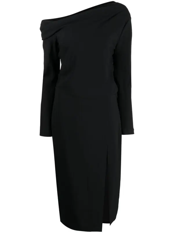Theory Off-shoulder Midi Dress