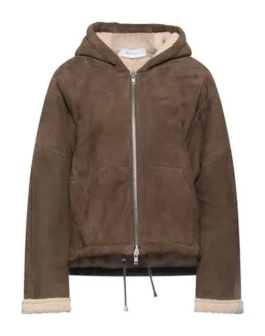 Buy BULLY Jacket Khaki Lambskin - Beige At 38% Off | Editorialist