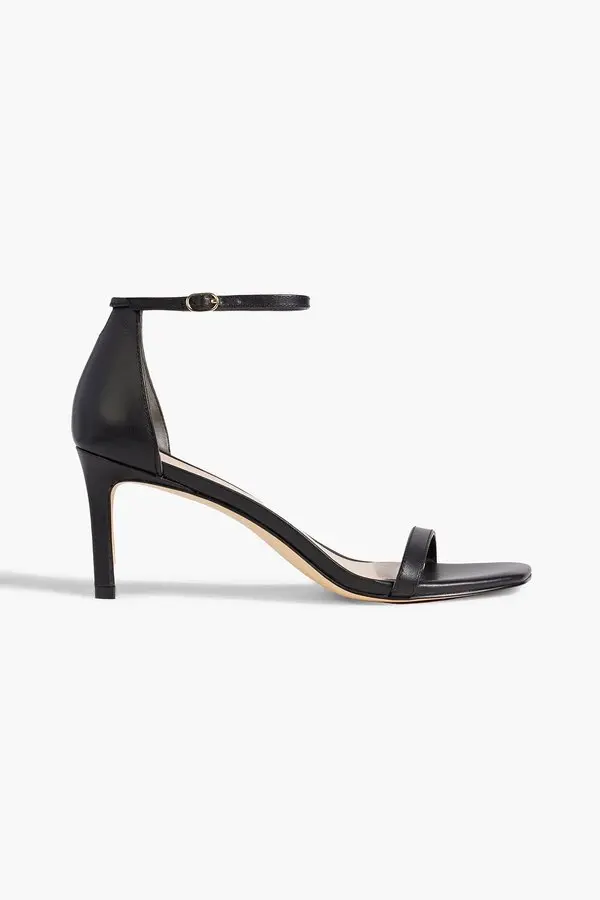 STUART WEITZMAN Amelina 75 Leather Sandals - Black