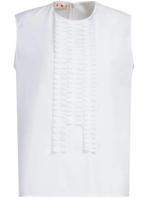 Marni Box-pleated Poplin Shirt