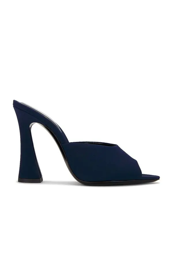 Saint Laurent Suite Mules - Dark Blue