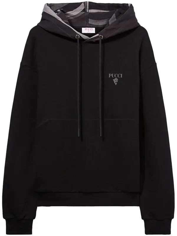 Emilio Pucci Marmo-print Cotton Hoodie