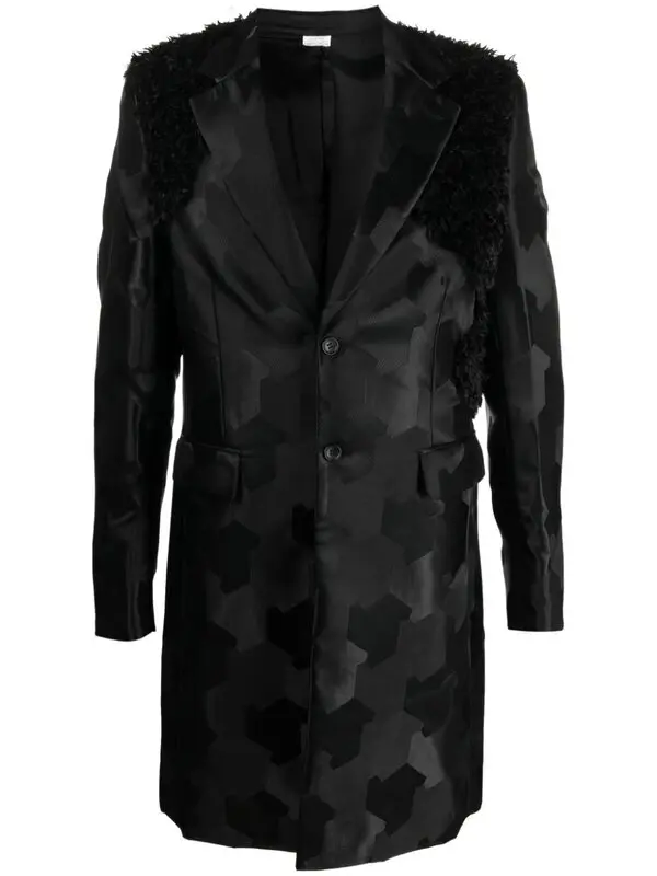 Comme Des Garçons Single-breasted Panelled Coat