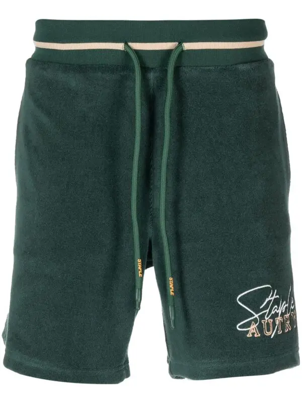 AUTRY Logo-embroidered Track Shorts