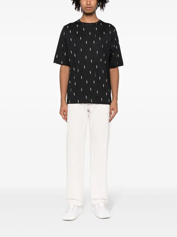 AGNÈS B. Thunder-print Cotton T-shirt