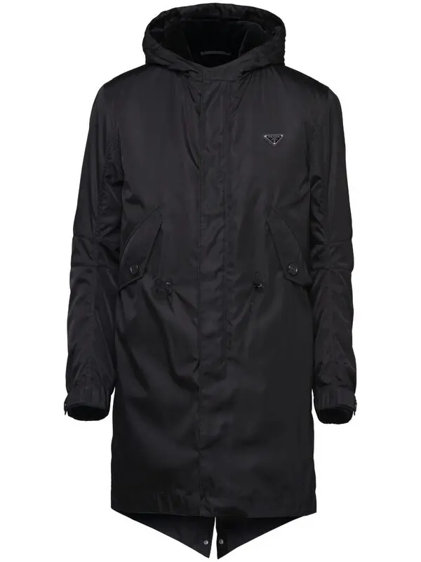 Prada Re-nylon Hooded Parka Coat