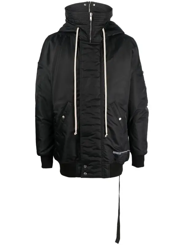 Rick Owens Logo-patch Hooded Jacket